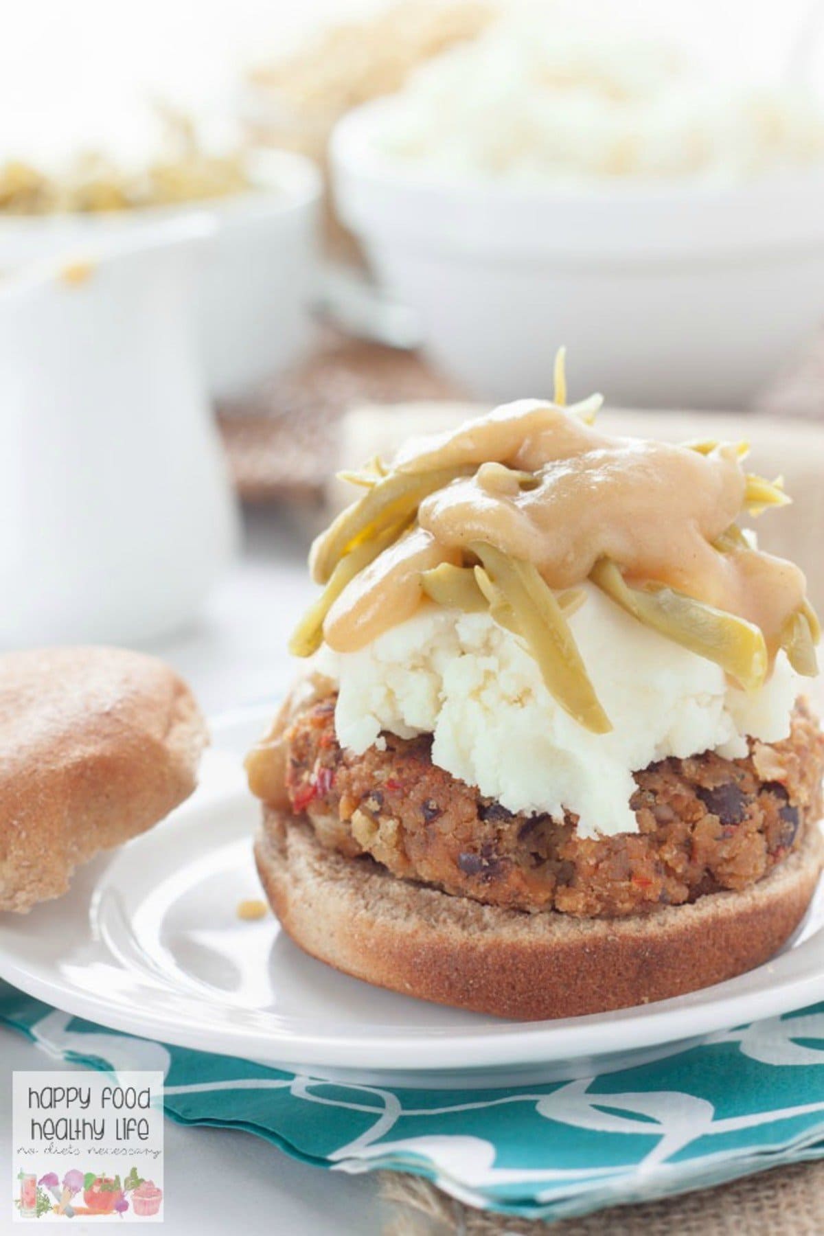 Thanksgiving Burger (Leftover Stuffing Patties)