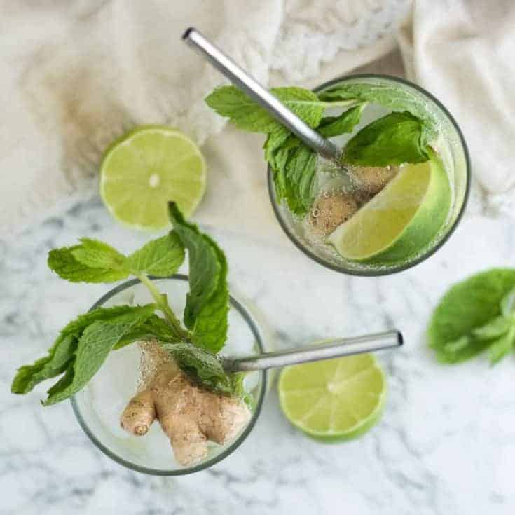 Ginger Lime Refresher - Happy Food, Healthy Life