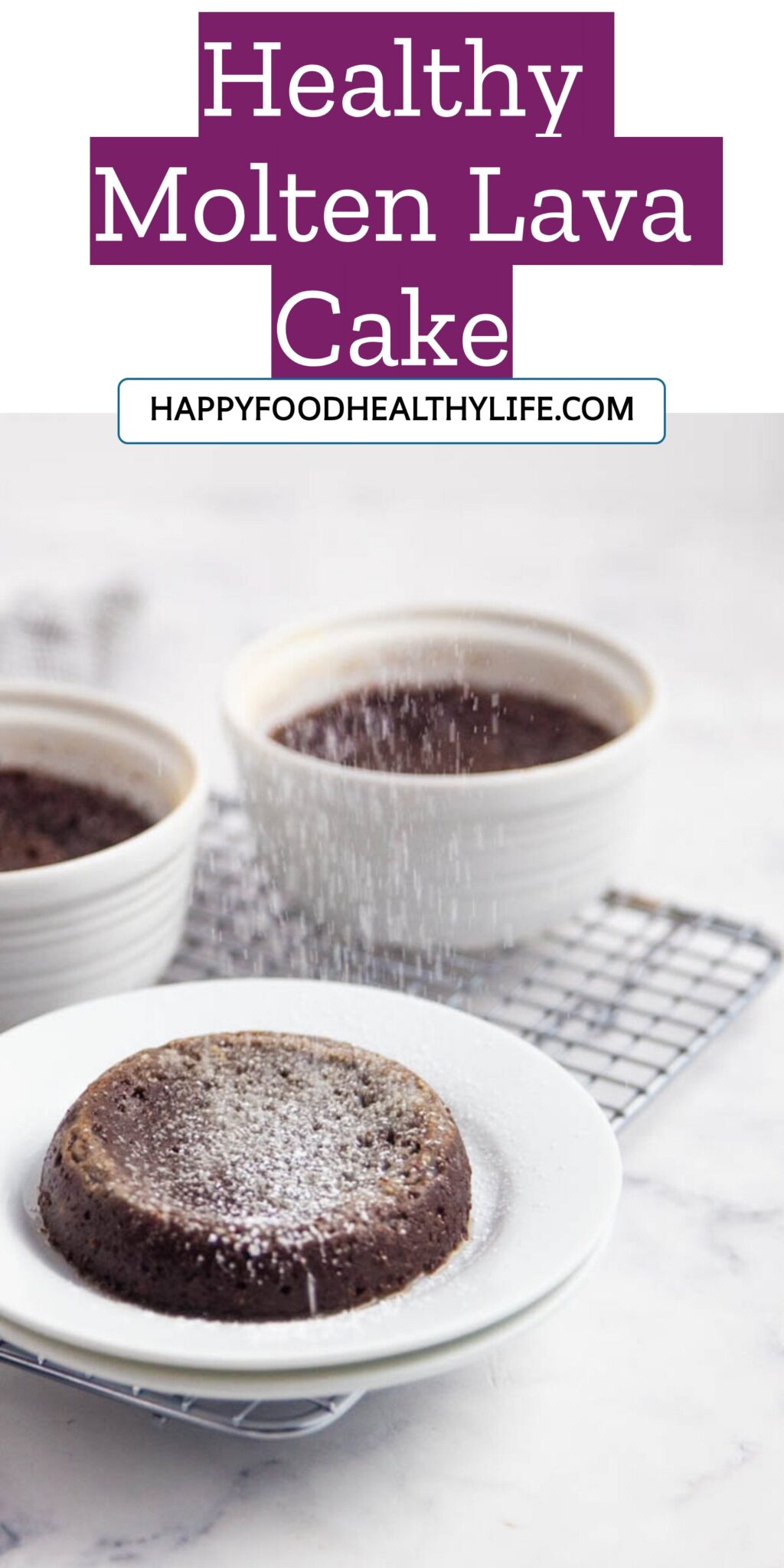 Healthy Lava Cake (Vegan Chocolate Molten Lava Cake)