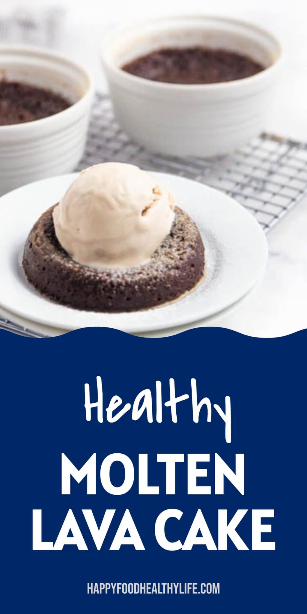 Healthy Lava Cake (Vegan Chocolate Molten Lava Cake)